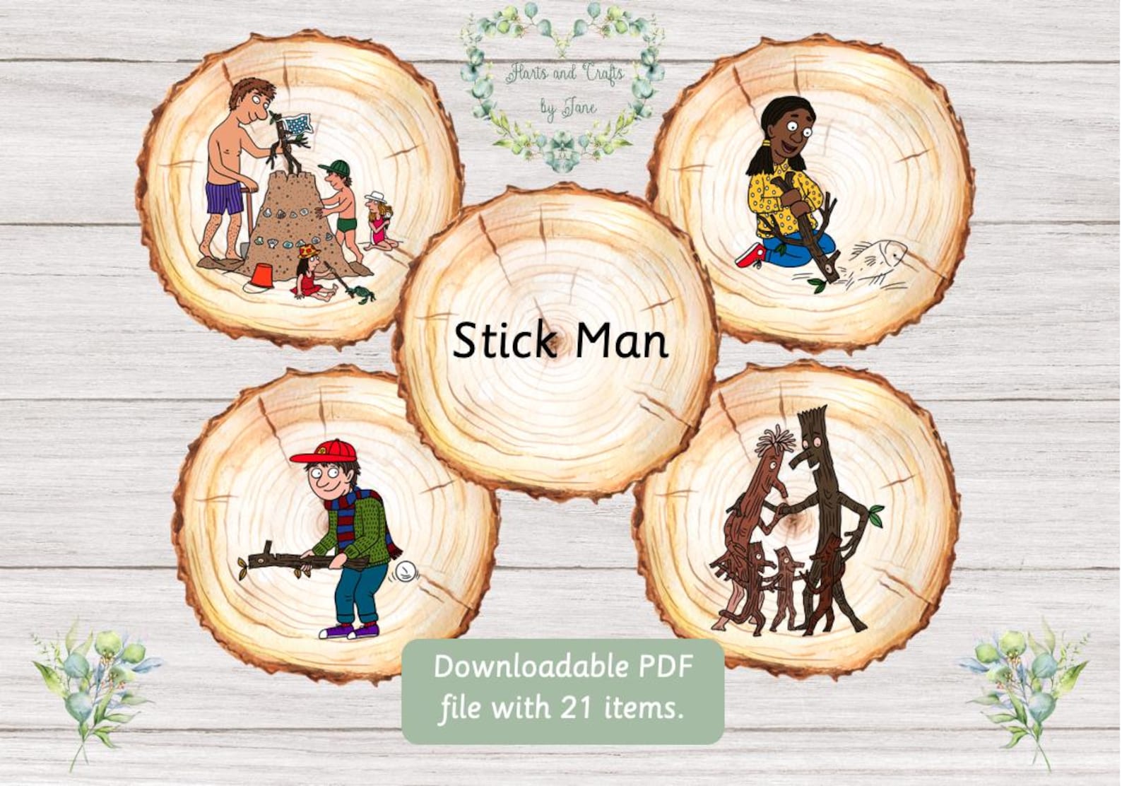 Stick Man Flash Cards Stick Man Story Spoons Stick Man Story Stones ...