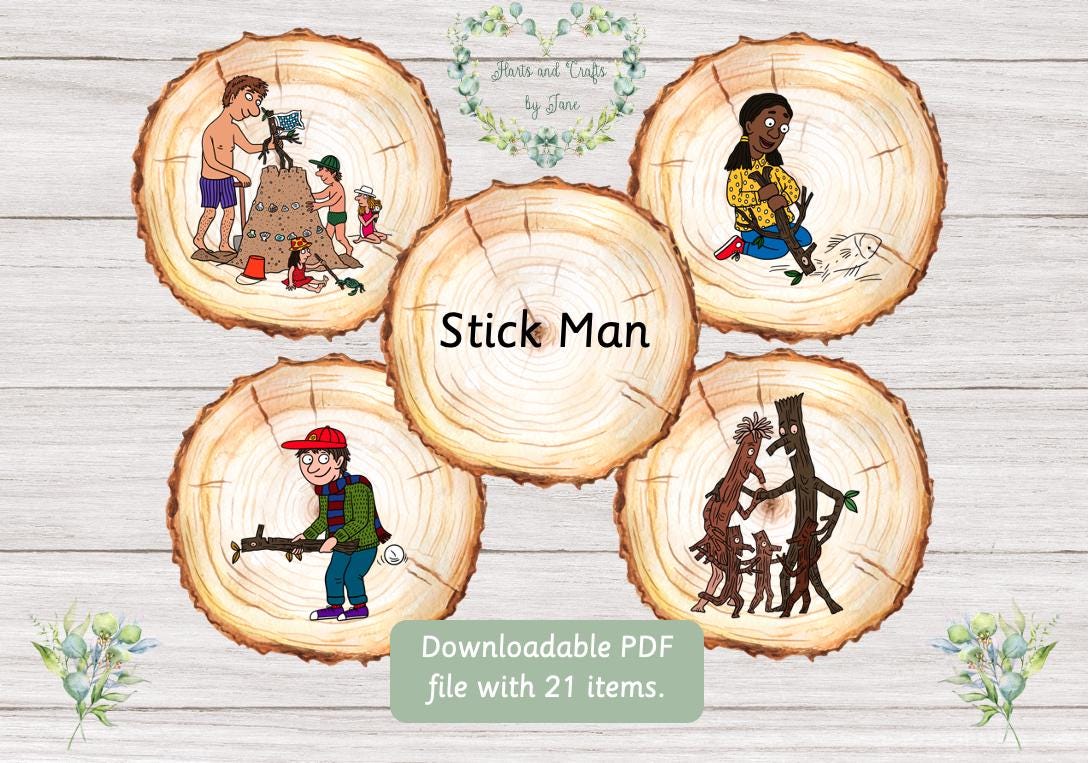 Stick Man Flash Cards Stick Man Story Spoons Stick Man Story Stones ...