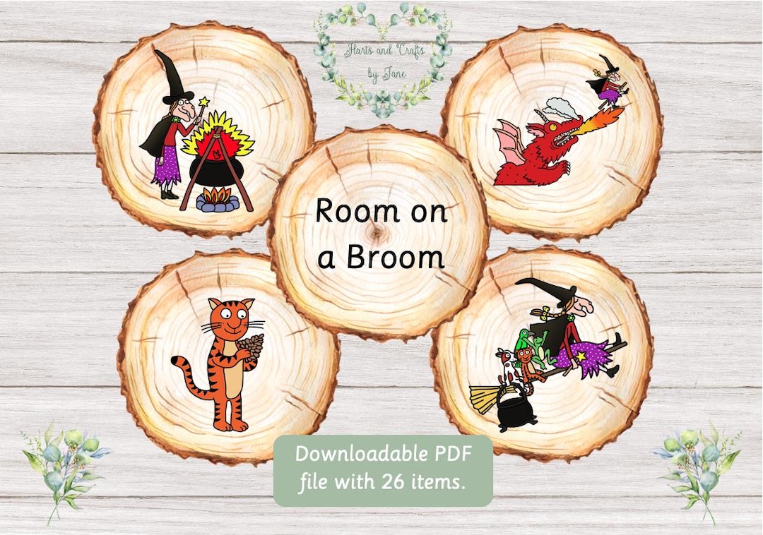 Room on a Broom Storytelling Flash Cards (PDF Download) - Etsy