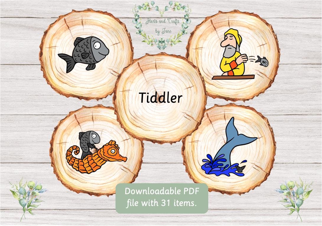 Tiddler Storytelling Wood Slice Images: Printable PDF (digital Download ...