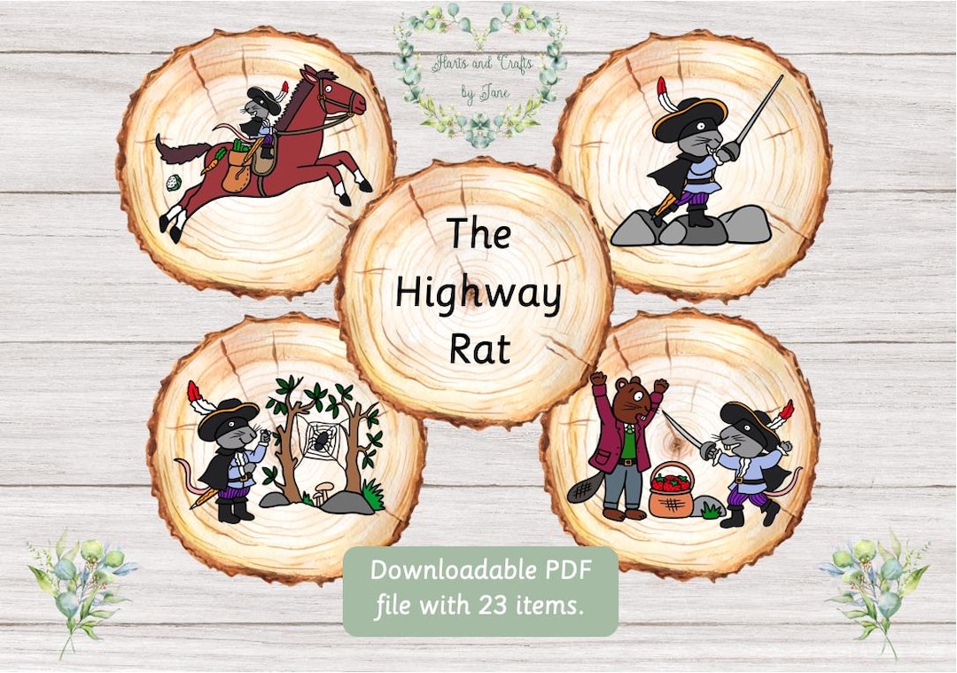The Highway Rat Storytelling Flash Cards (PDF Download) - Etsy
