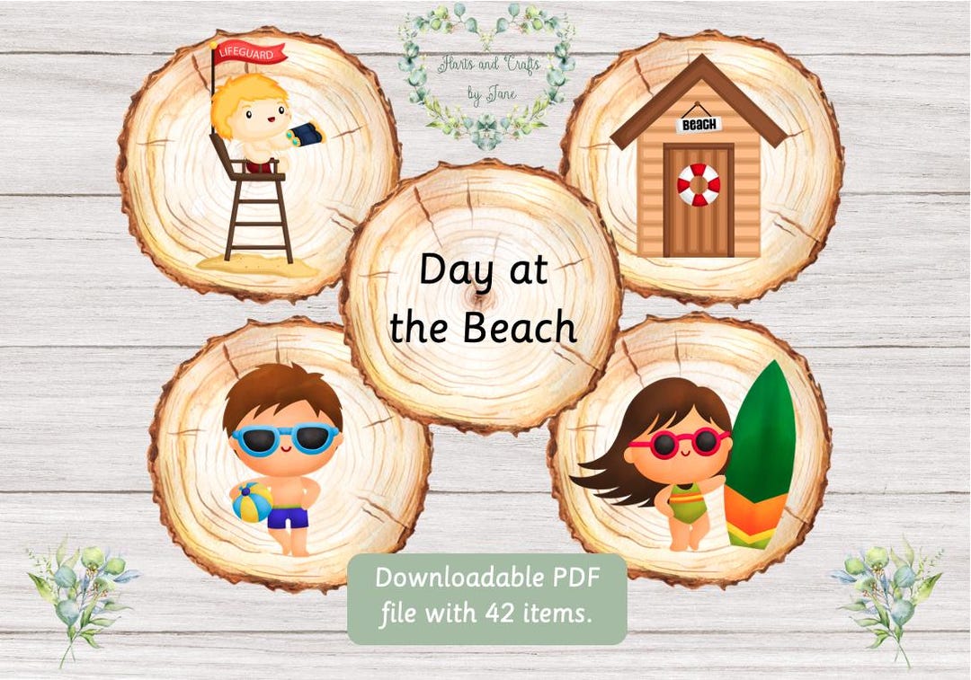 Beach Flash Cards - Etsy