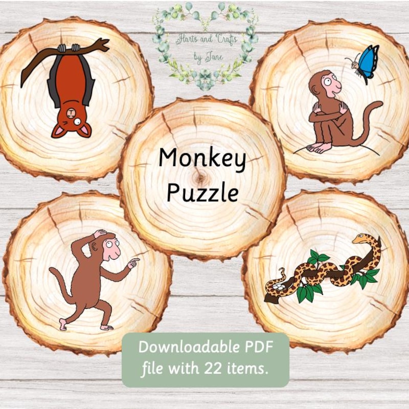 Monkey Puzzle - Etsy UK