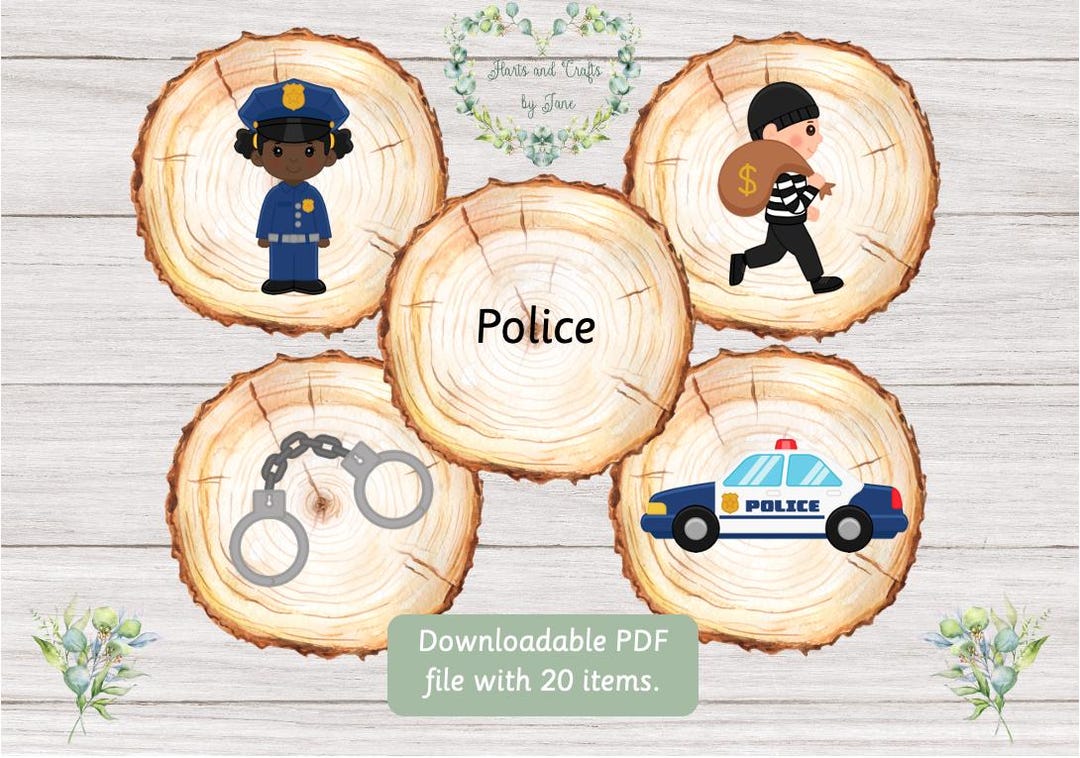 Police Flash Cards Police Role Play Emergency Services People Who Help ...