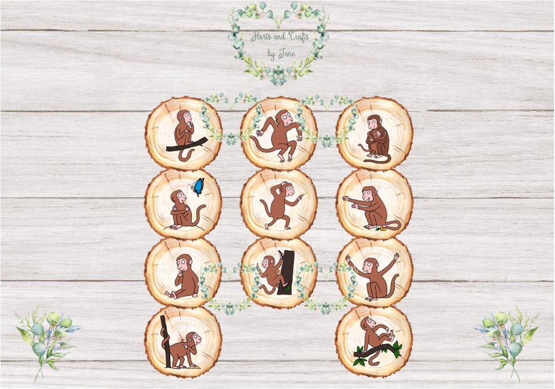 Monkey Puzzle Flash Cards Monkey Puzzle Story Logs Monkey Puzzle Story ...