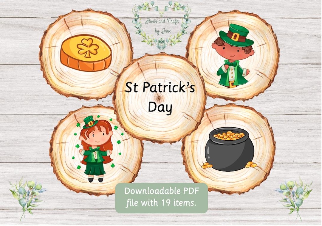 St Patrick's Day Flash Cards Paddy's Day Flash Cards Saint Patrick's ...