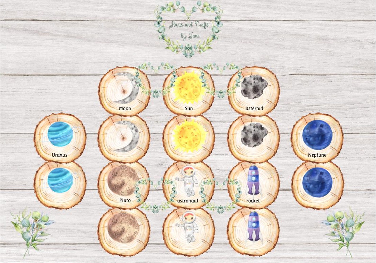 Space Flashcards: Solar System Montessori Learning (digital Download ...