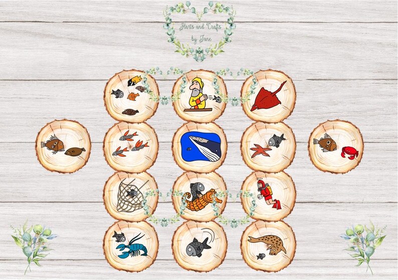 Tiddler Storytelling Wood Slice Images: Printable PDF (digital Download ...