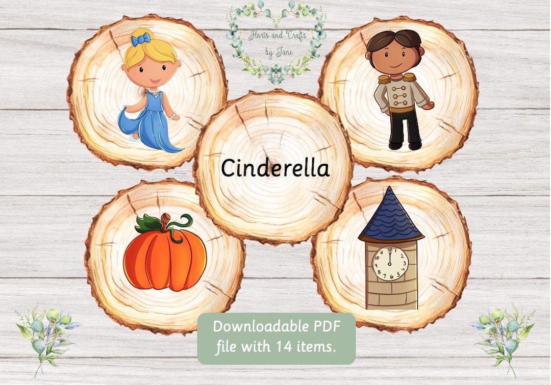 Cinderella Flash Cards Traditional Tales Story Stones Story Spoons ...