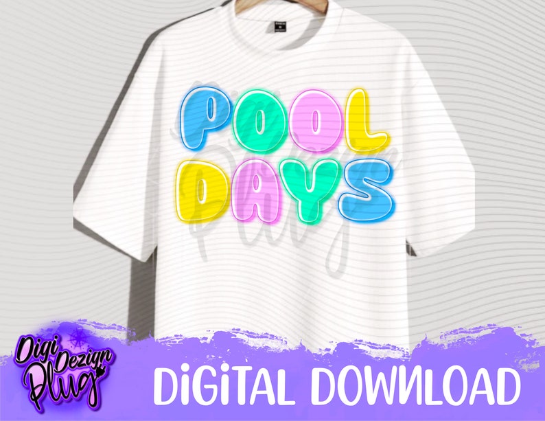 Pool Days Png-digital Download - Etsy