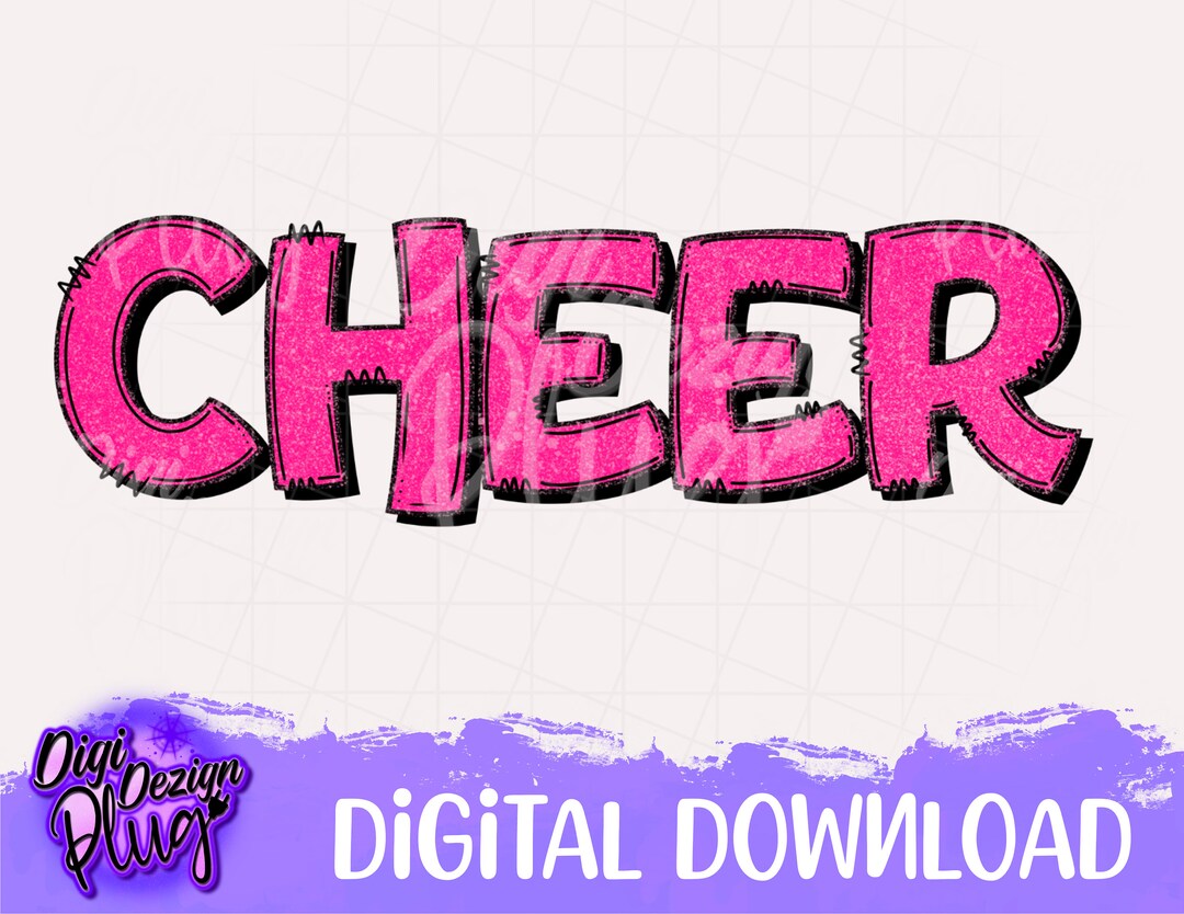 Cheer Doodle Png Cheer Png-digital Download - Etsy