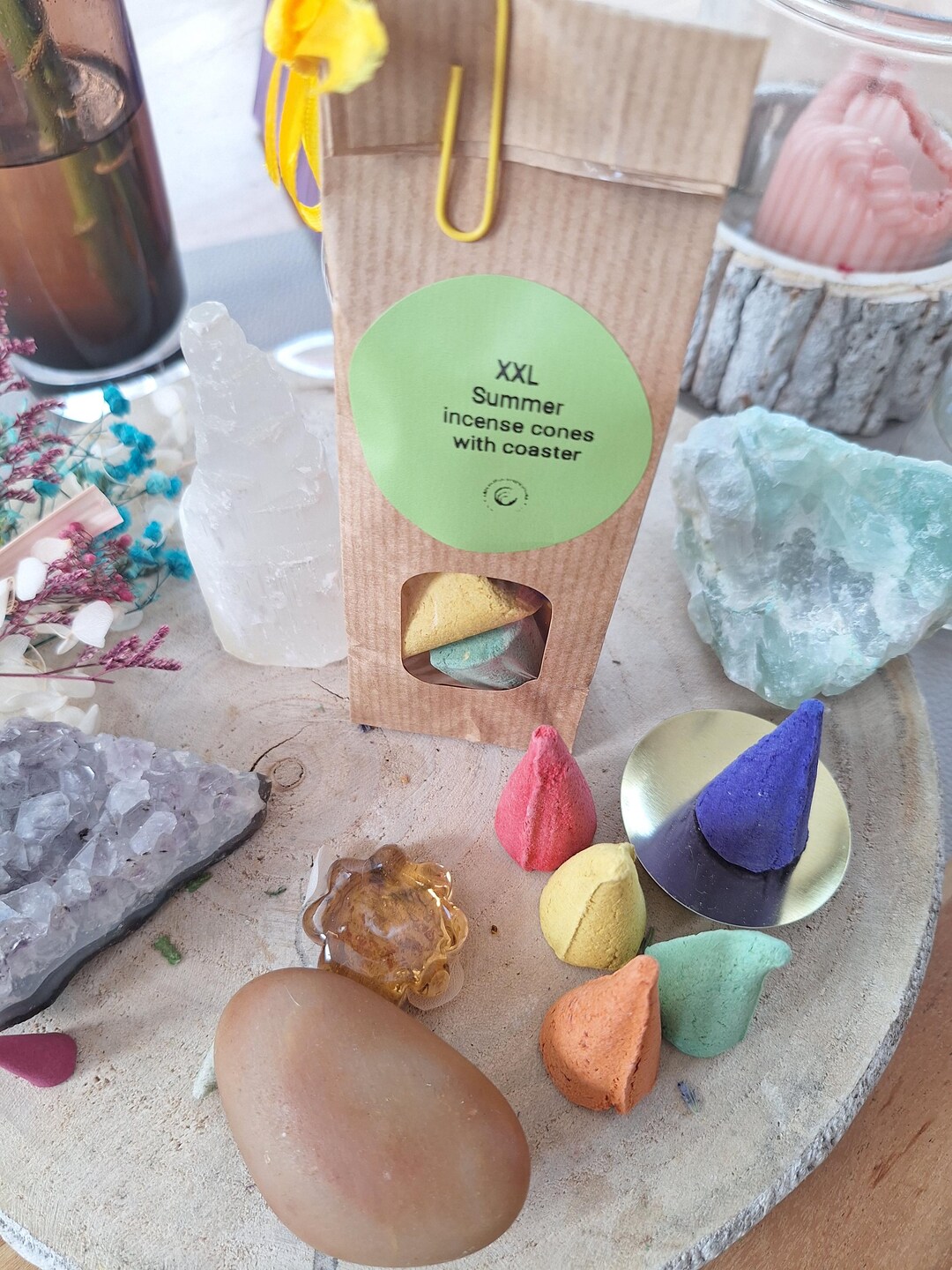 Xxl Incense Cones With Incense Bowl Summer Season Incense Balls in Gift ...