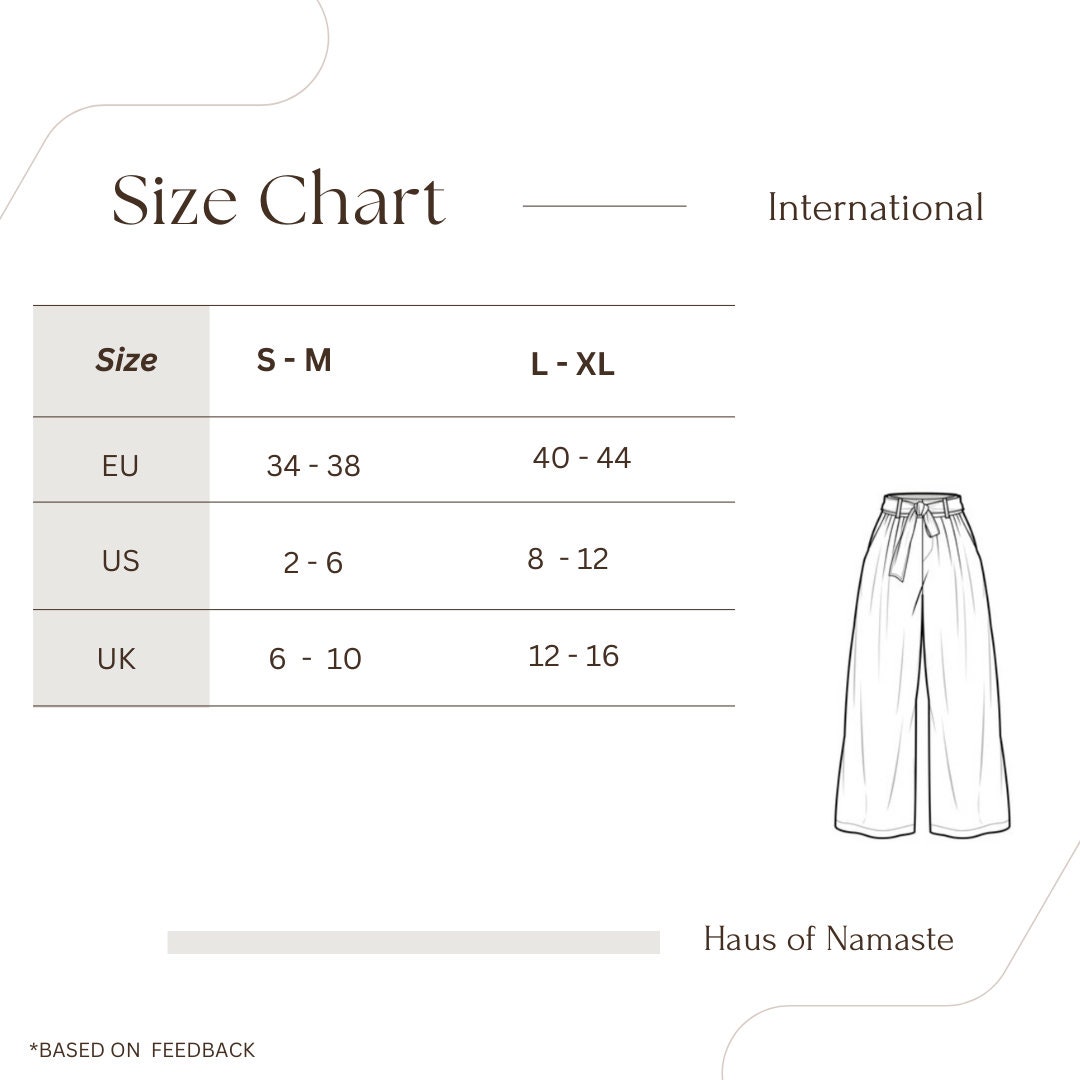 Wide Legged Pants Block Print Soft Cotton Pants Skirt Like Pant Luxury ...