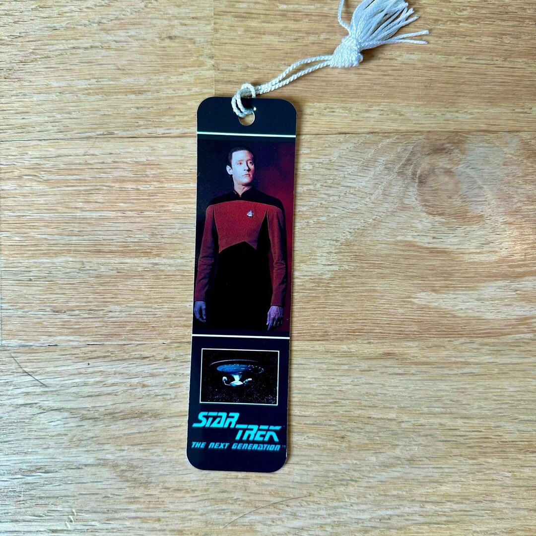 1991 Star Trek the Next Generation Bookmark Lieutenant Commander Data ...