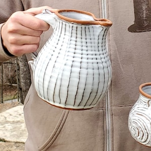 Half Gallon Pitcher Ridged in Shale - Made to Order - Etsy