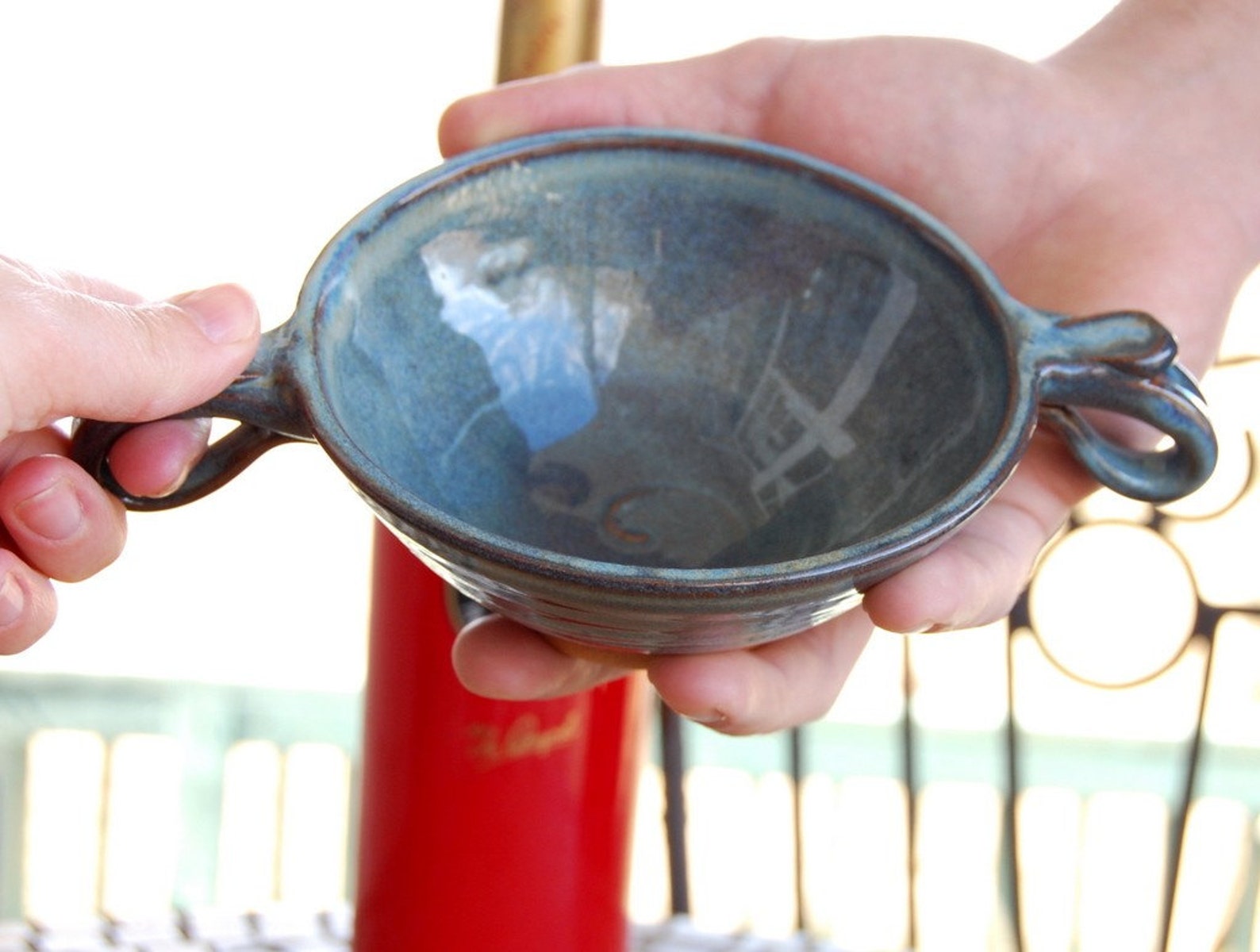 Loving Cup or Ceremonial Quaich in Slate Blue Made to Order - Etsy