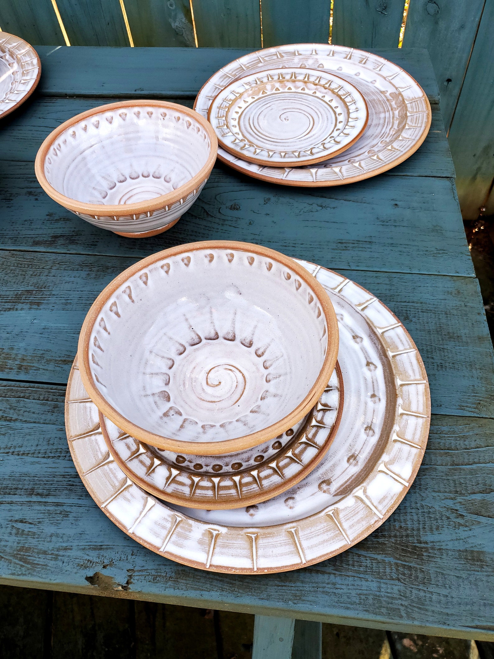Peaked Dinnerware Set of 8 Place Settings in Shale Made to | Etsy Peaked Dinnerware Set of 8 Place Settings in Shale Made to | Etsy