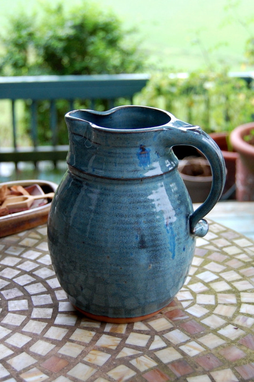 Half Gallon Pitcher in Slate Blue - Made to Order - Etsy