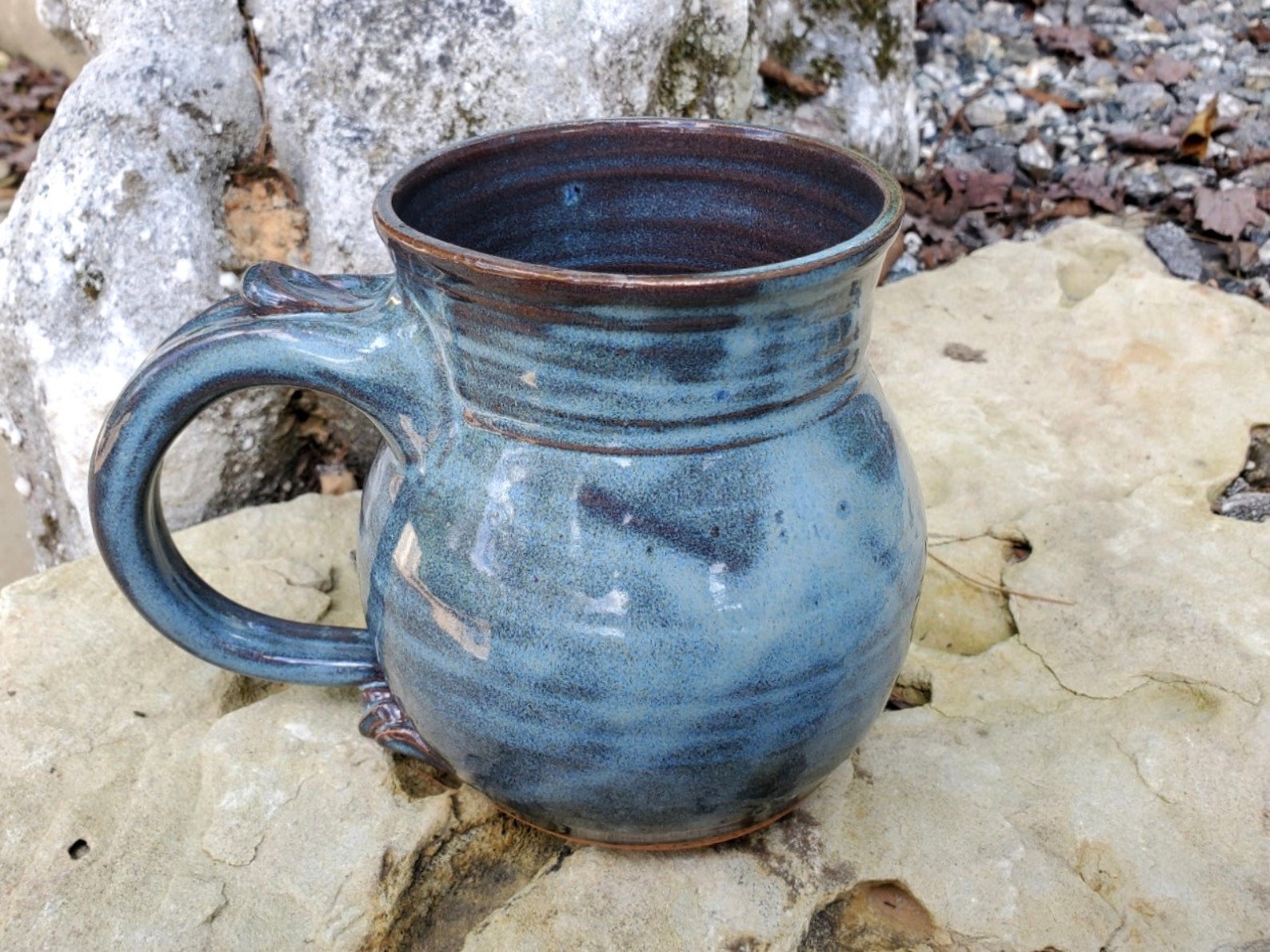 Huge Monster Mug in Slate Blue Made to Order - Etsy