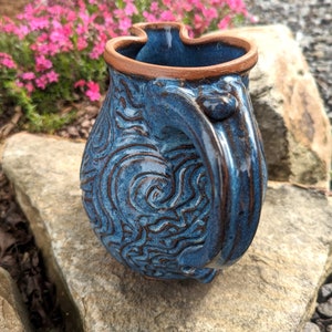 Half Gallon Pitcher Rooted in Slate Blue - Made to Order - Etsy