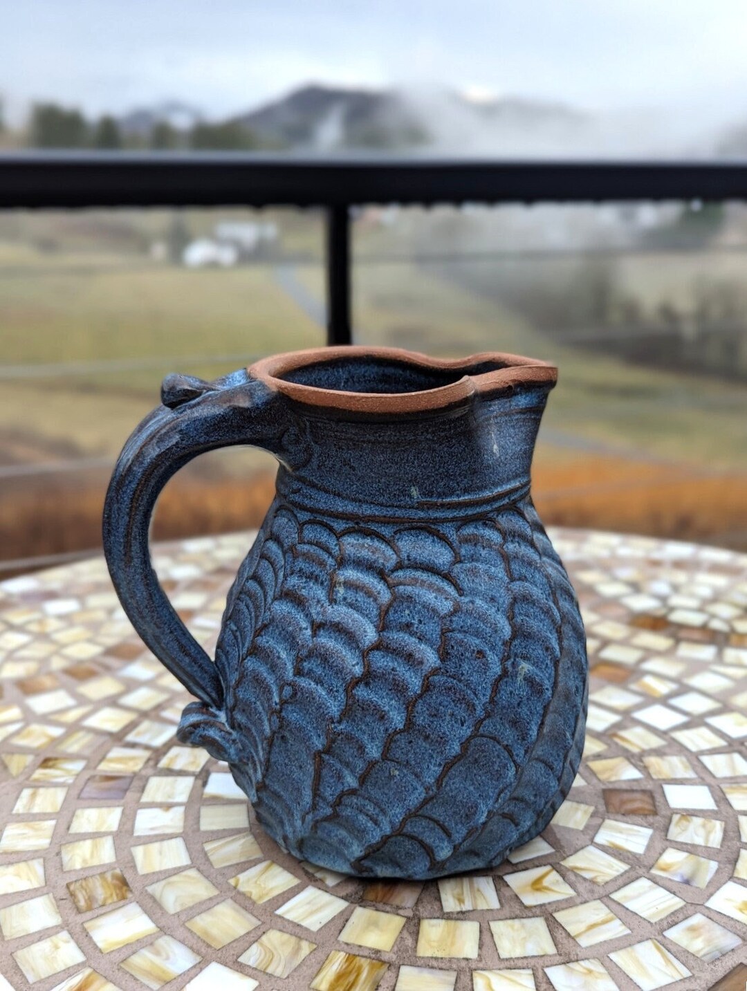 Half Gallon Pitcher Woven in Slate Blue - Made to Order - Etsy
