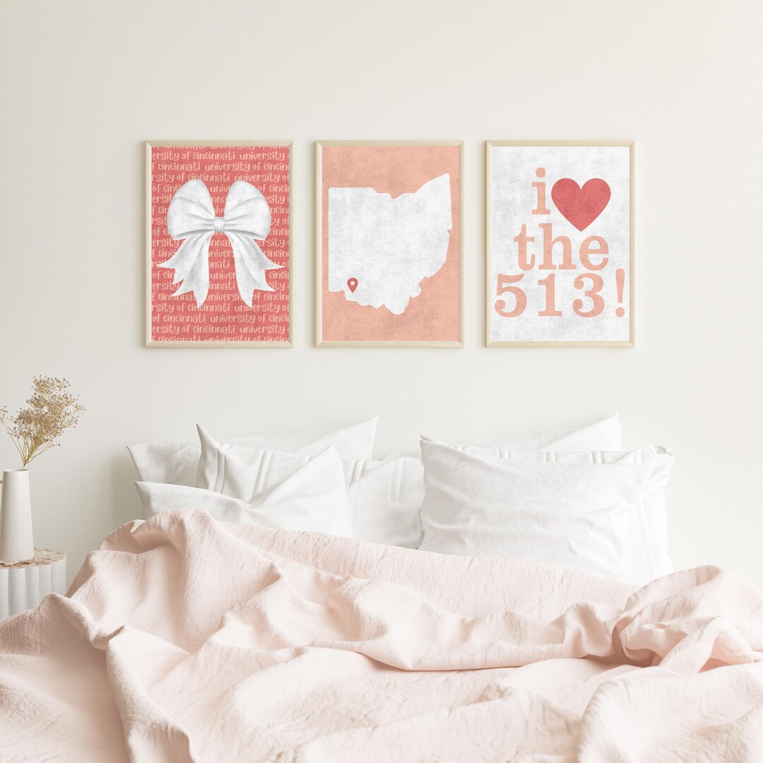 University of Cincinnati Wall Art | College Wall Prints | Dorm Art - Etsy
