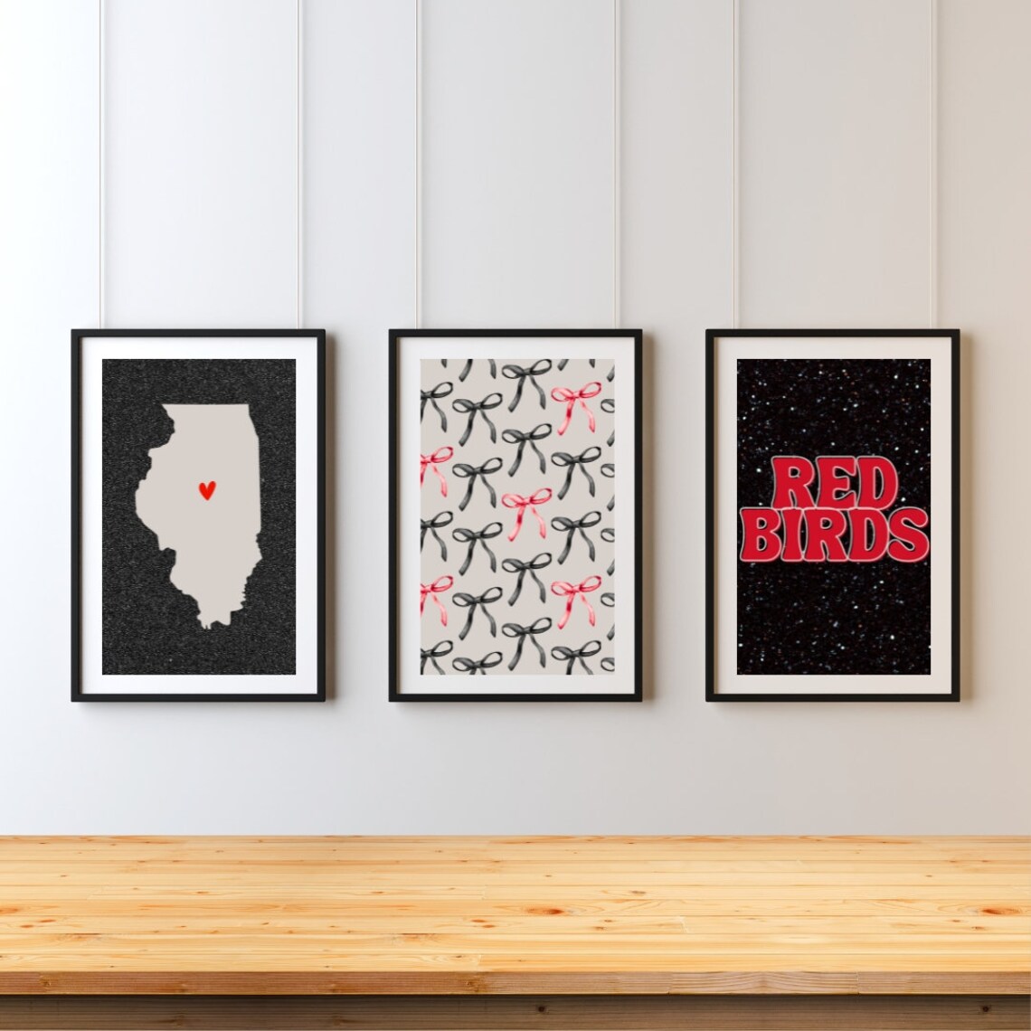 Illinois State University Wall Prints Red Wall Art Digital Prints Dorm ...