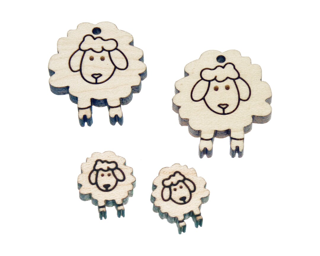 Sheep D2 *choose Size* Engraved Drop or Cabochon | 4 or 10 Pieces ...