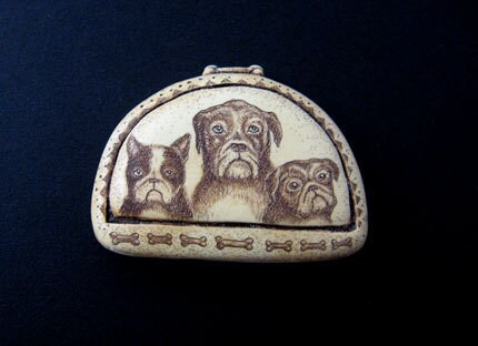 Pug dog Boston Terrier and bull mastiff Moosup Valley Designs | Etsy