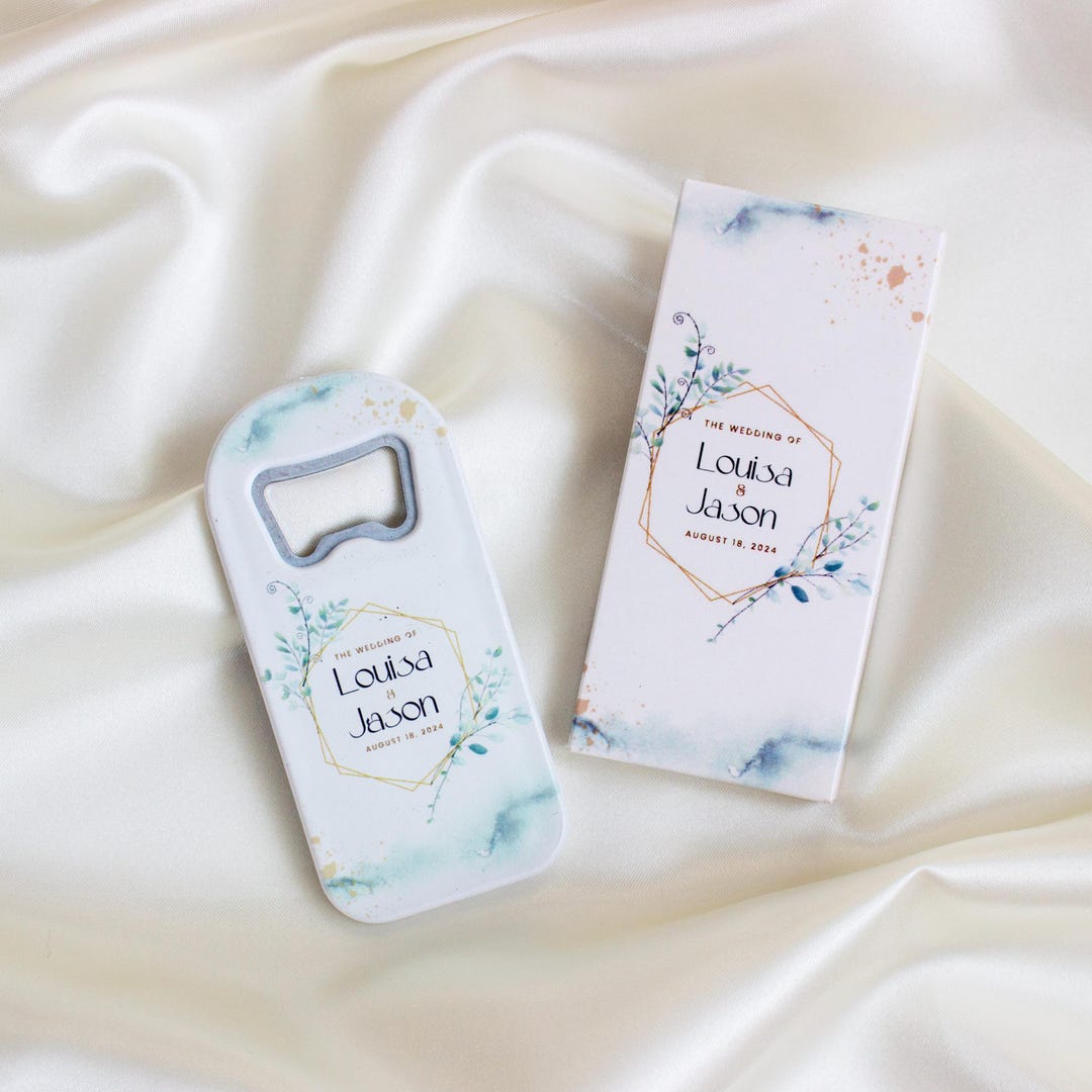 Save the Date or Thank You Favors, Personalized Wedding Magnet Favors ...