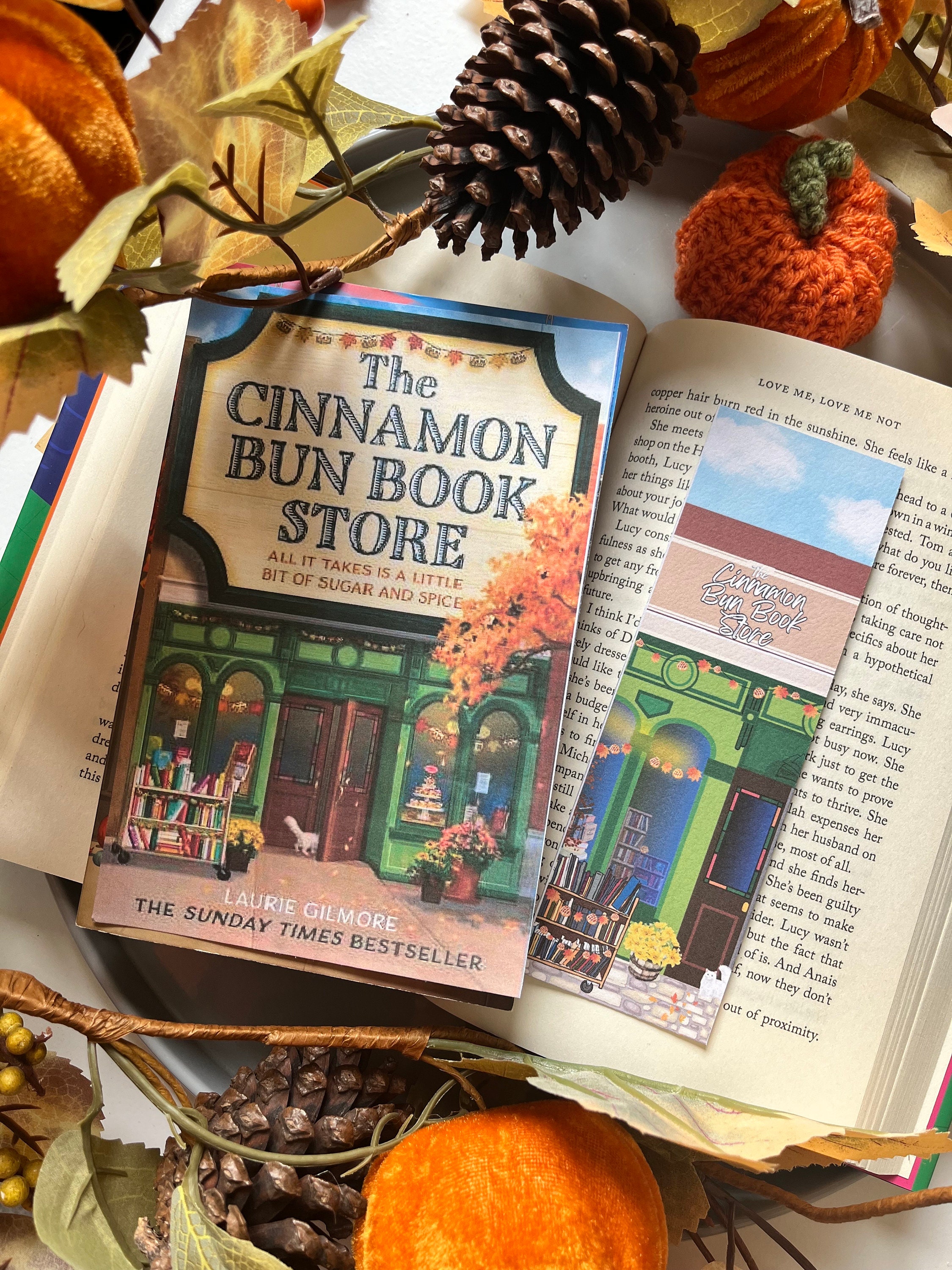 The Cinnamon Bun Bookstore Bookmark|romance Reader| Xmas Gift|book ...