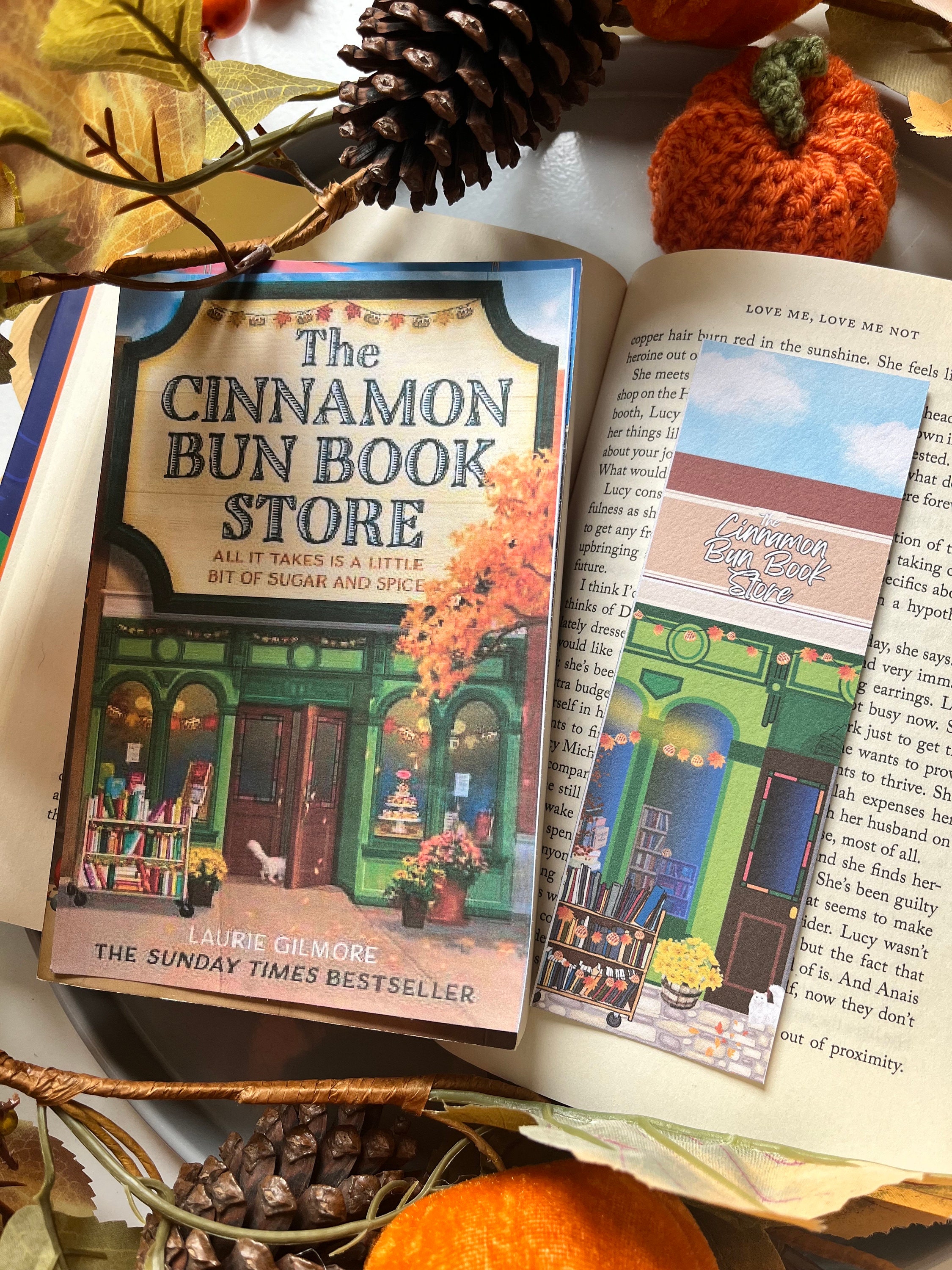 The Cinnamon Bun Bookstore Bookmark|romance Reader| Xmas Gift|book ...
