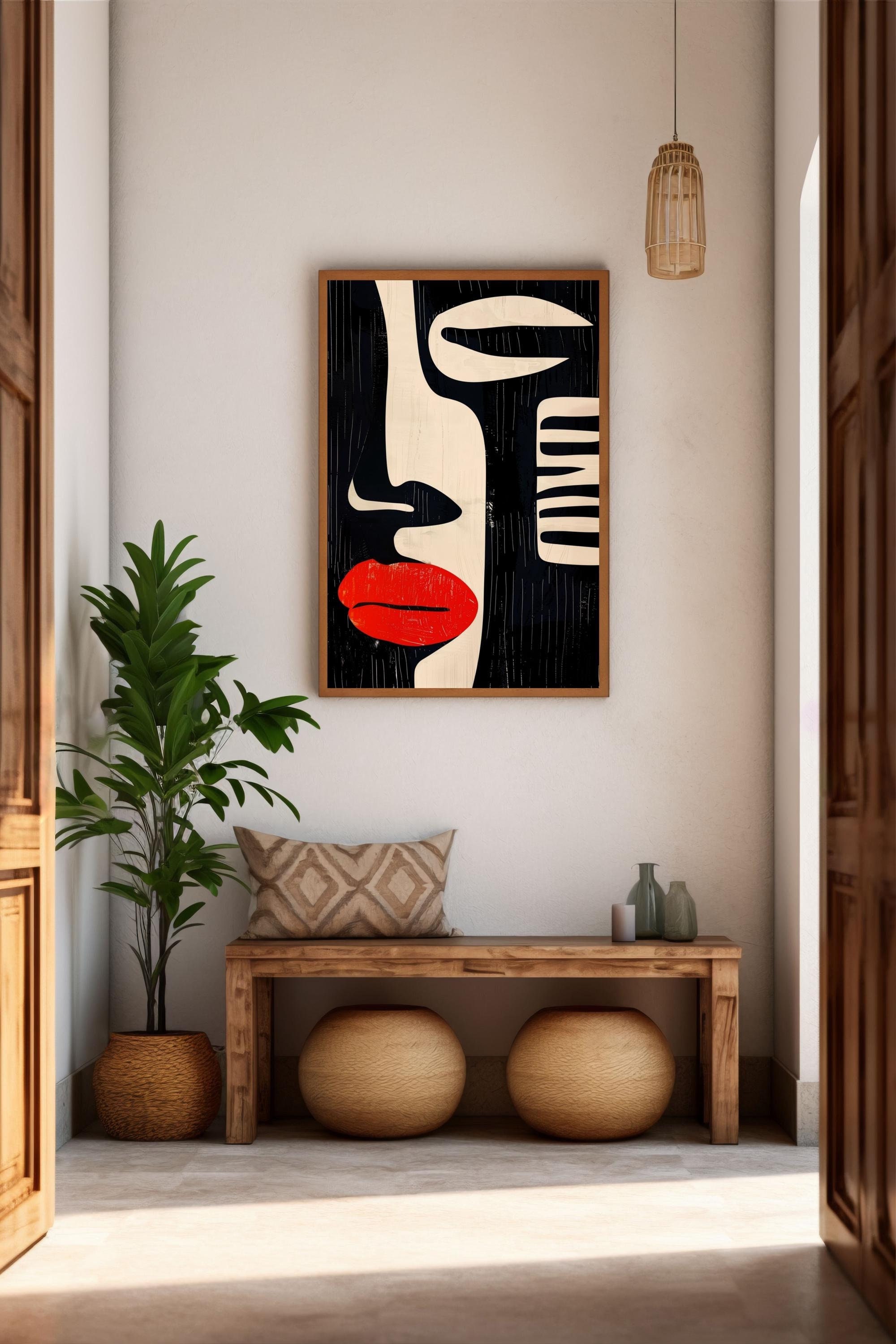 African Art Poster Black Woman African Home Decor Black Art Posters ...