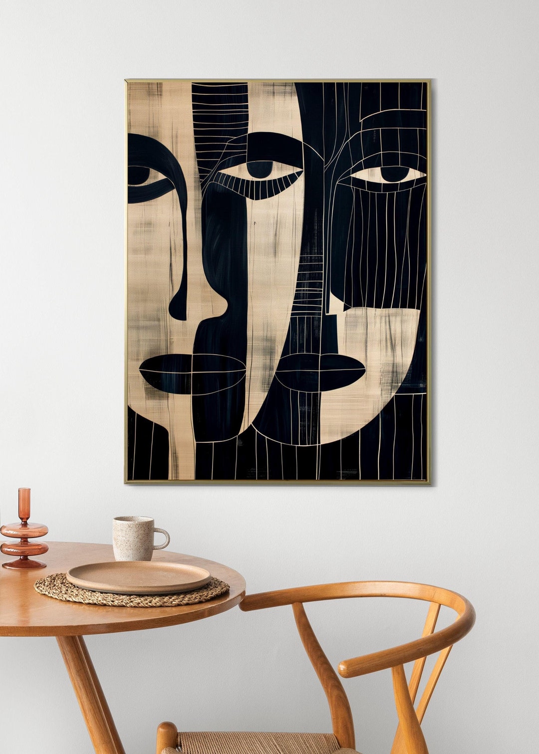 African Art Poster African Abstract Wall Art Gift for African Paint ...