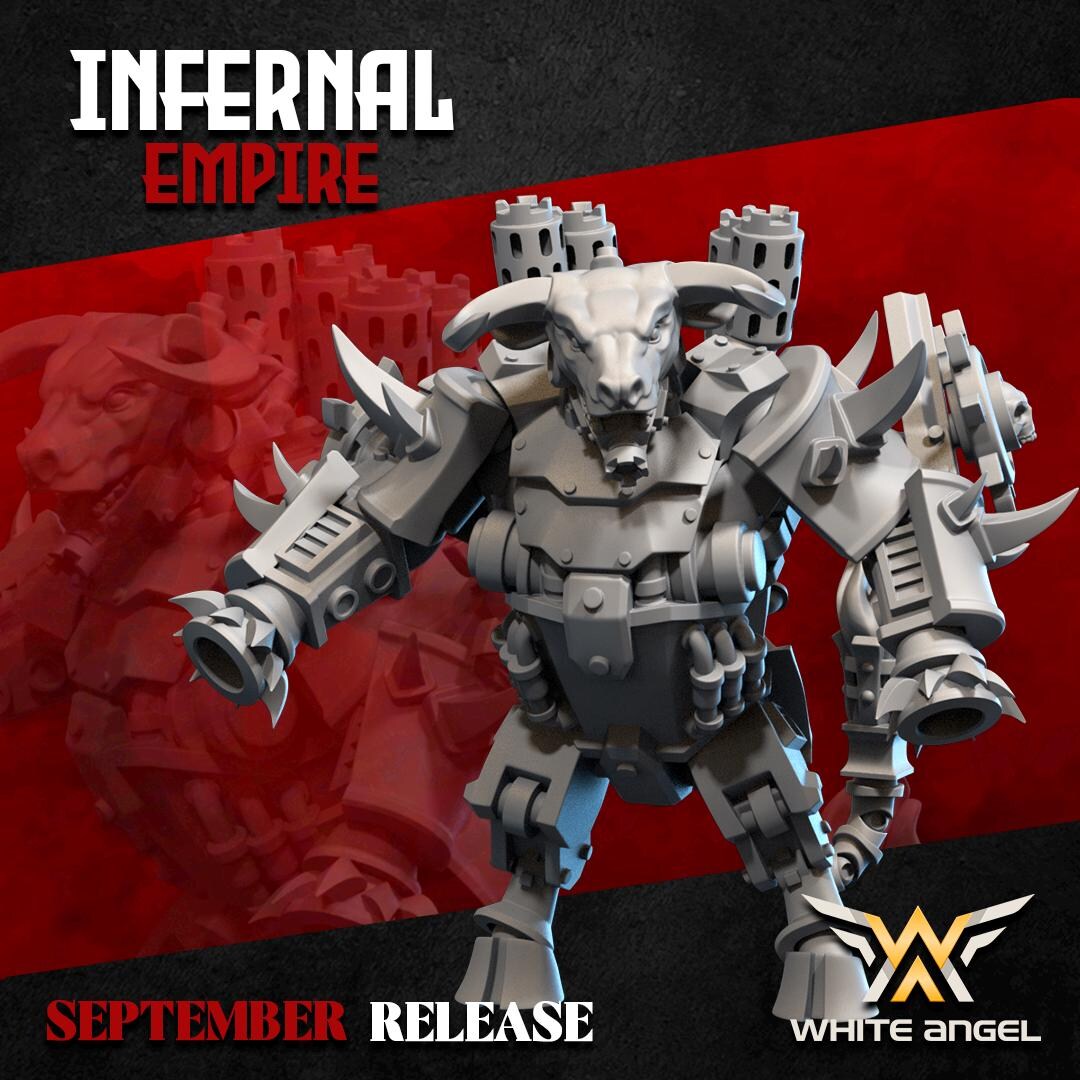 INFERNAL GOLD HEAD - Infernal Empire | Roleplaying | 32mm 28mm | White ...
