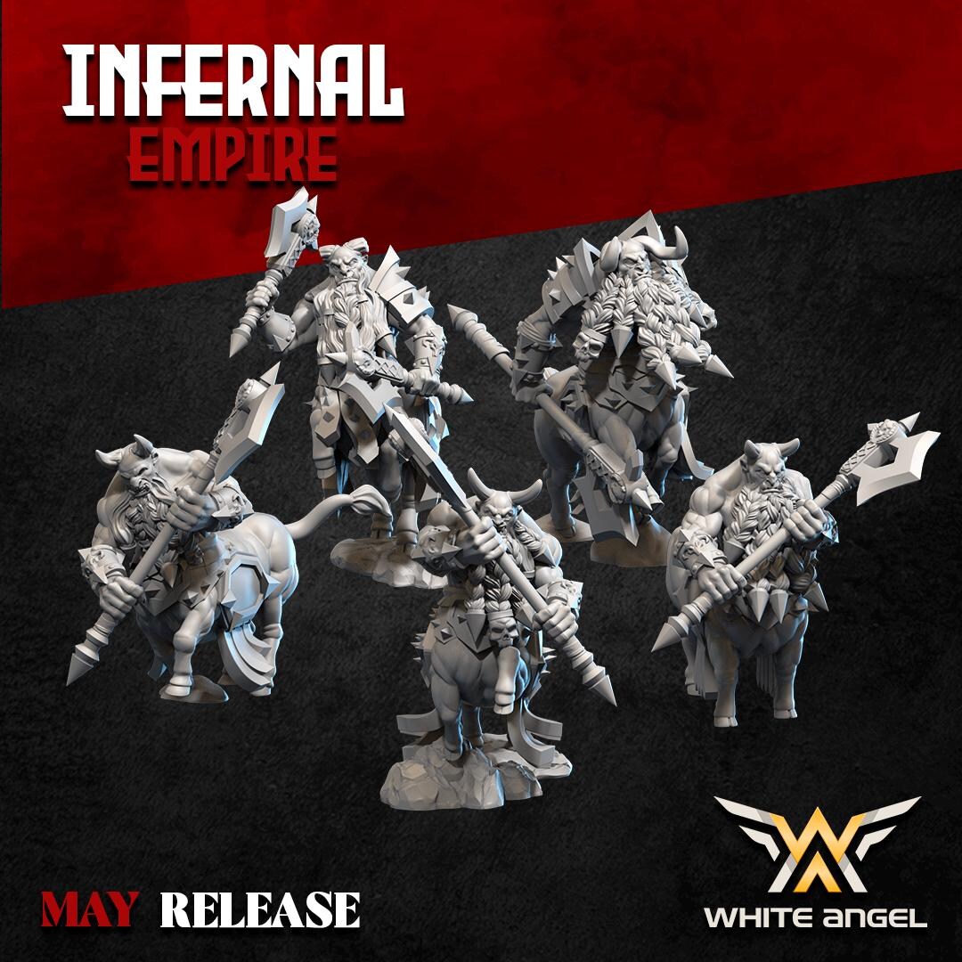 INFERNAL CENTAUR (extra Pack) - Infernal Empire | Tabletop | Free Bases ...