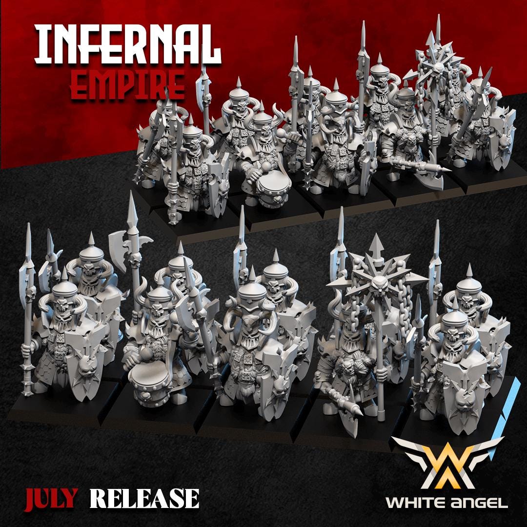 INFERNAL HEAVY GUARD - Infernal Empire | | Rpgs | Roleplaying | 32mm ...