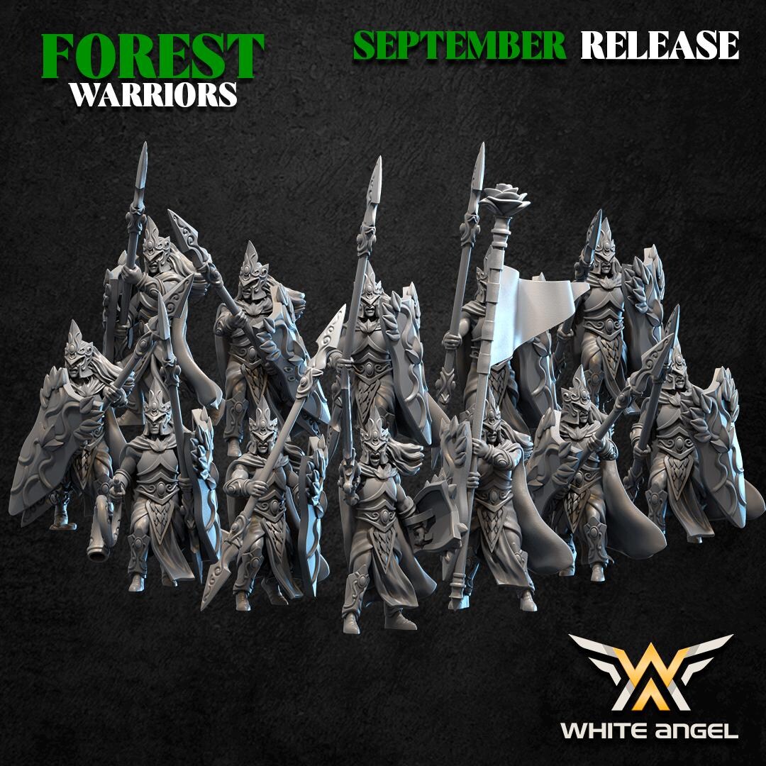 Forest Guard - Forest Warriors | Rpgs | Roleplaying | 32mm/28mm | White ...