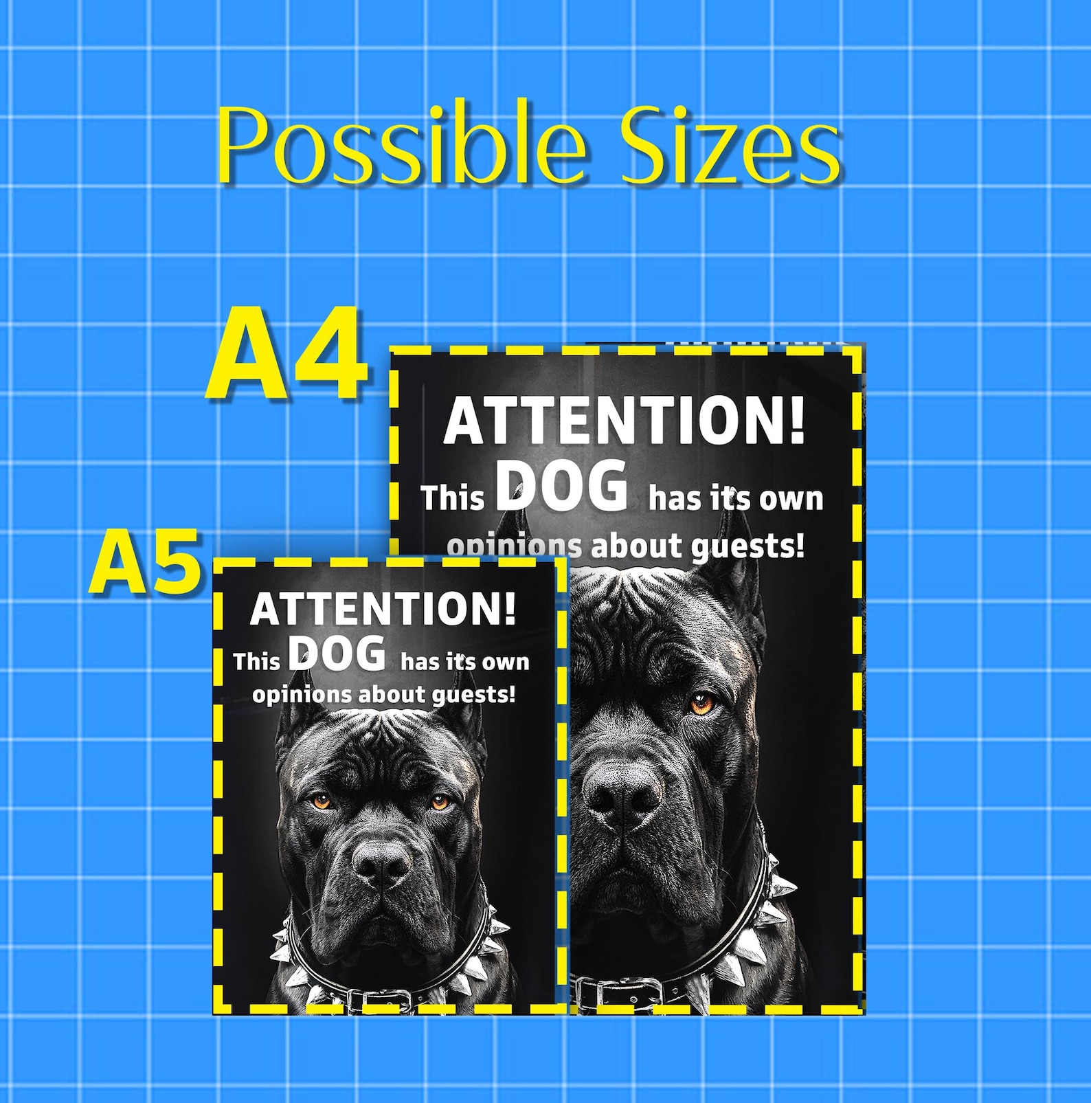 Metal Dog Warning Sign: Cane Corso. Comply With Local Laws. Essential ...