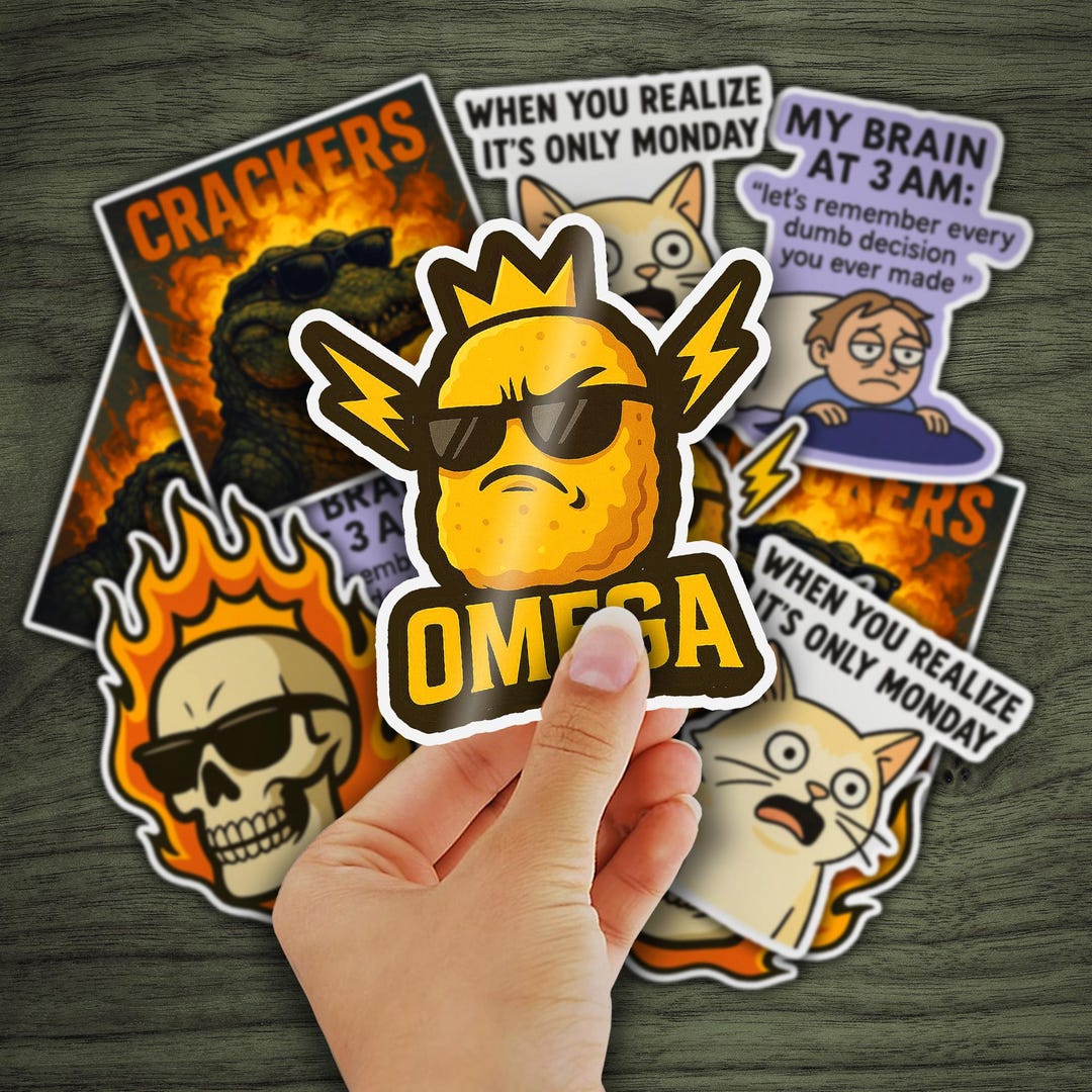 Funny Meme Sticker Pack: Waterproof Vinyl Decals for Laptop, Phone ...