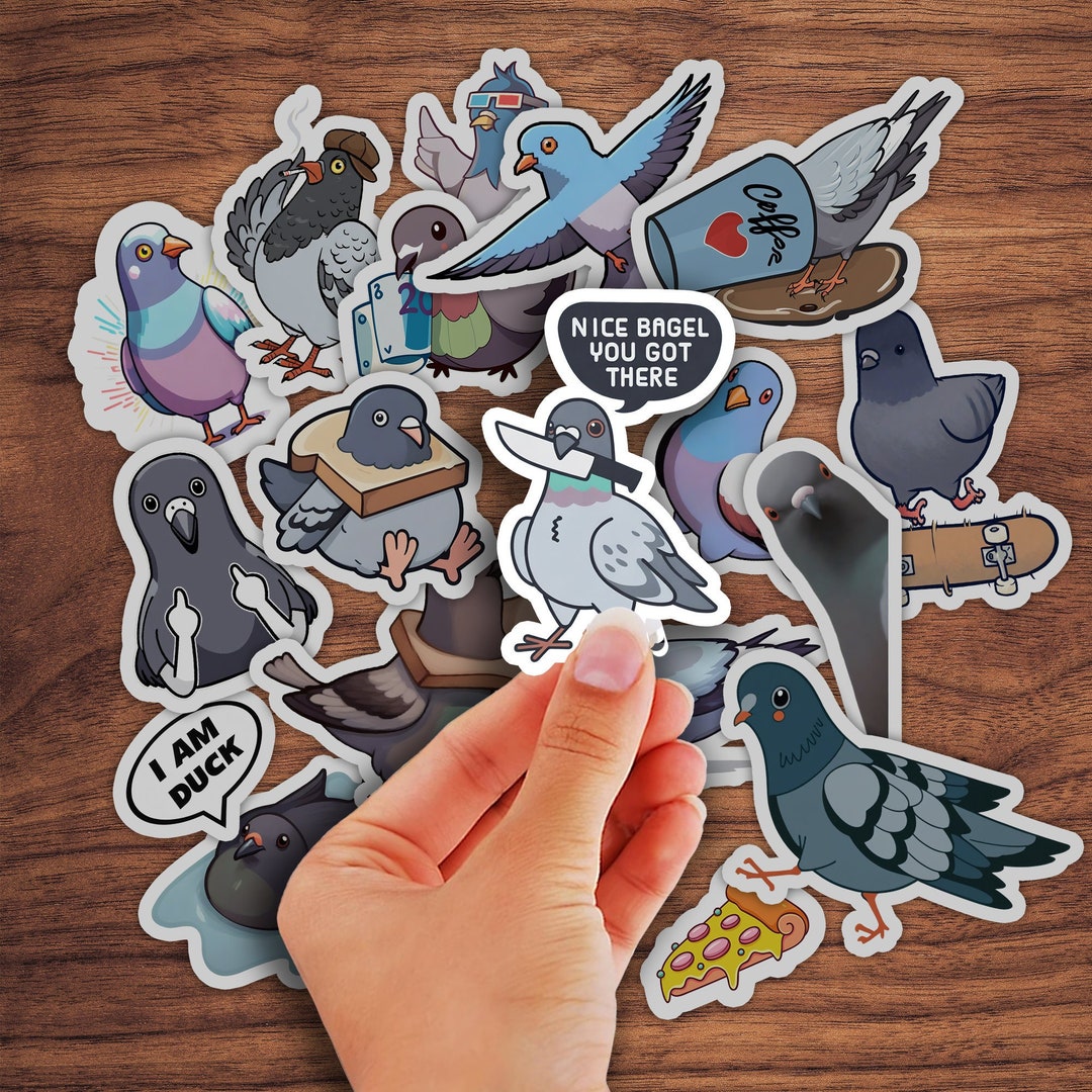 Pigeons Stickers Bundle Gift for Boyfriend or Girlfriend - Etsy