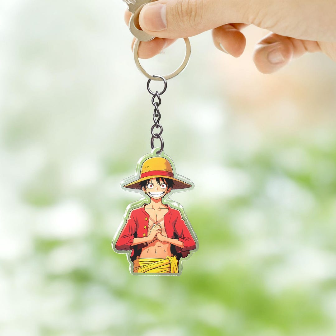 Monkey D. Luffy Acrylic Keychain: One Piece Anime Charm - Etsy