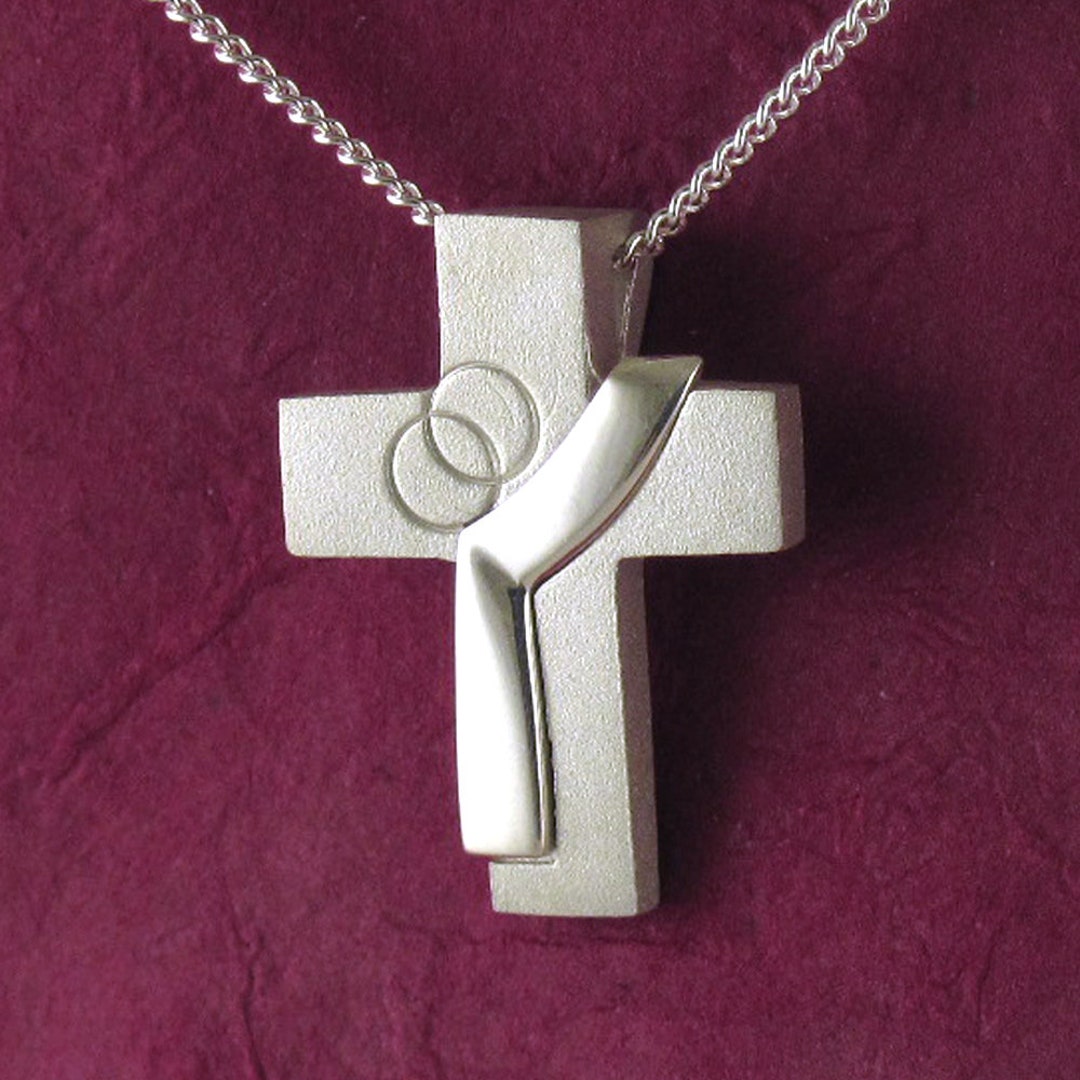 Deacon Wife Cross, Silver Deacon's Wife Pendant With Chain, Religious ...