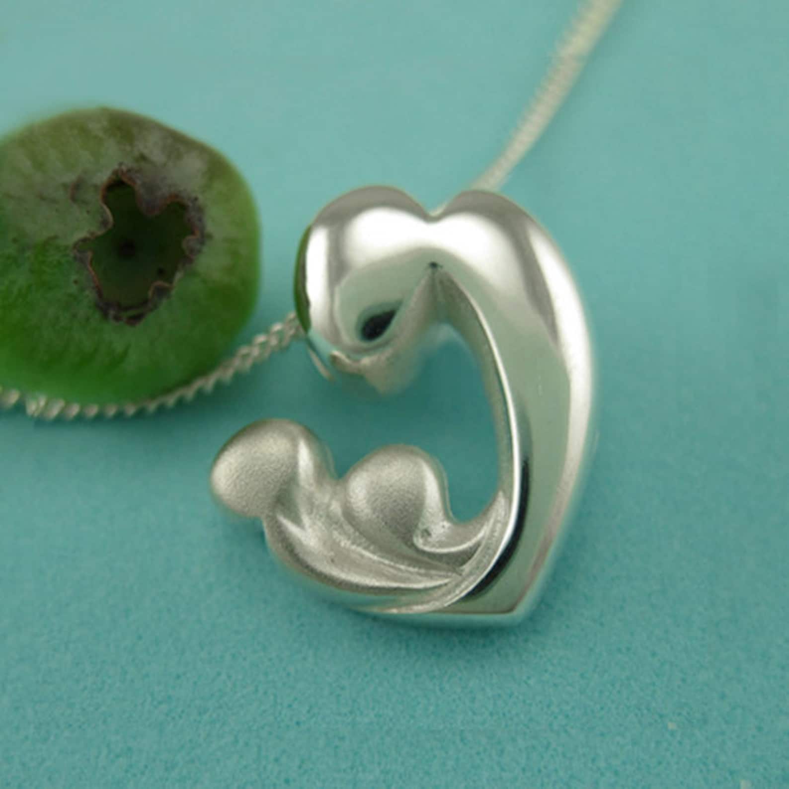 Twins Necklace, Two Children Necklace, deux Enfants Pendant With Chain ...