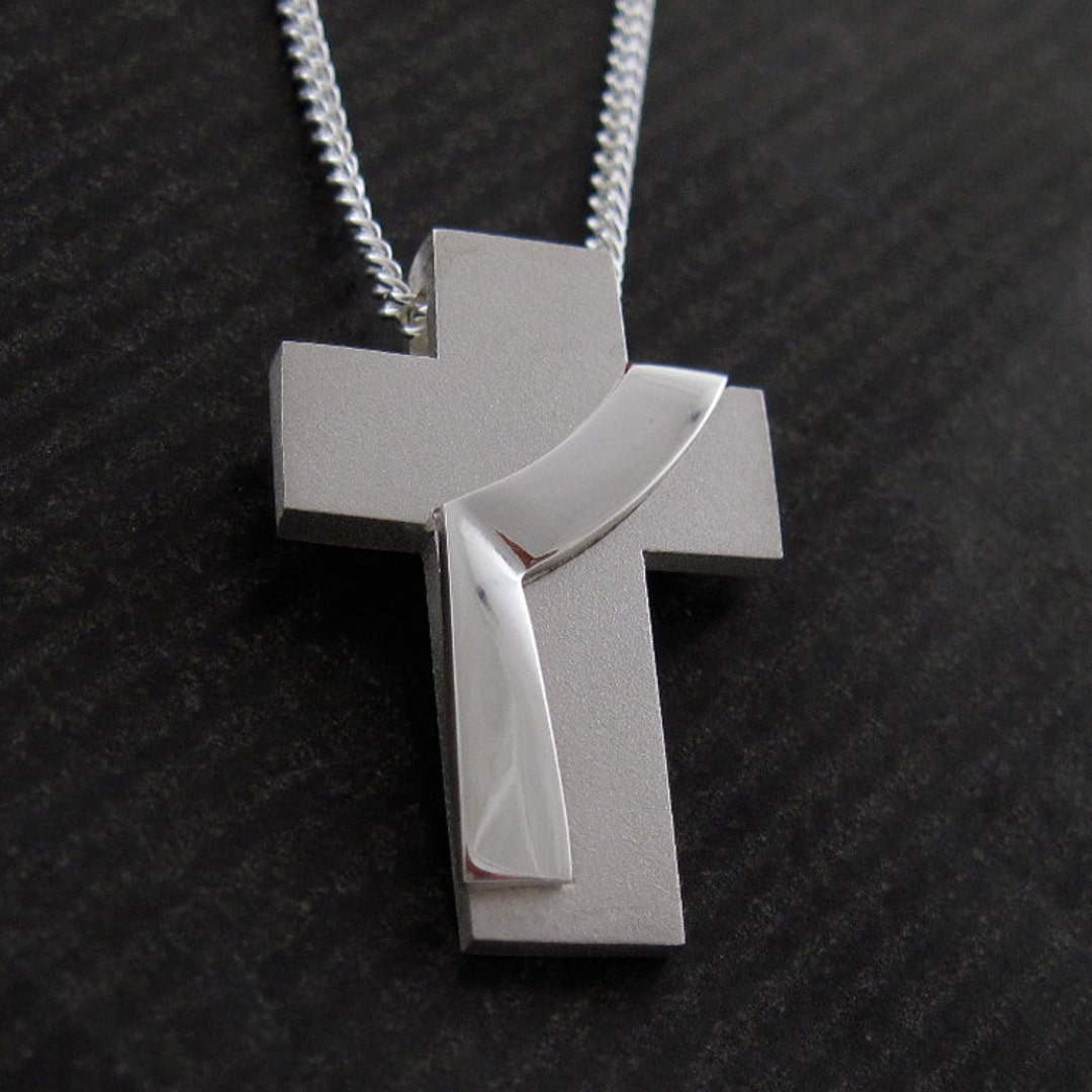 Deacon Jewelry, Large Deacon Stole Cross Necklace, Sterling Silver ...