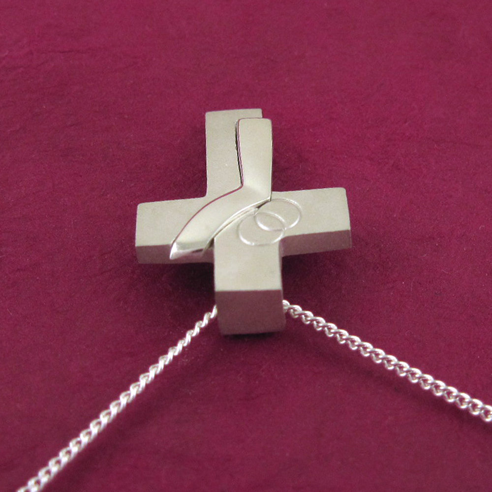 Deacon Wife Cross, Silver Deacon's Wife Pendant With Chain, Religious ...