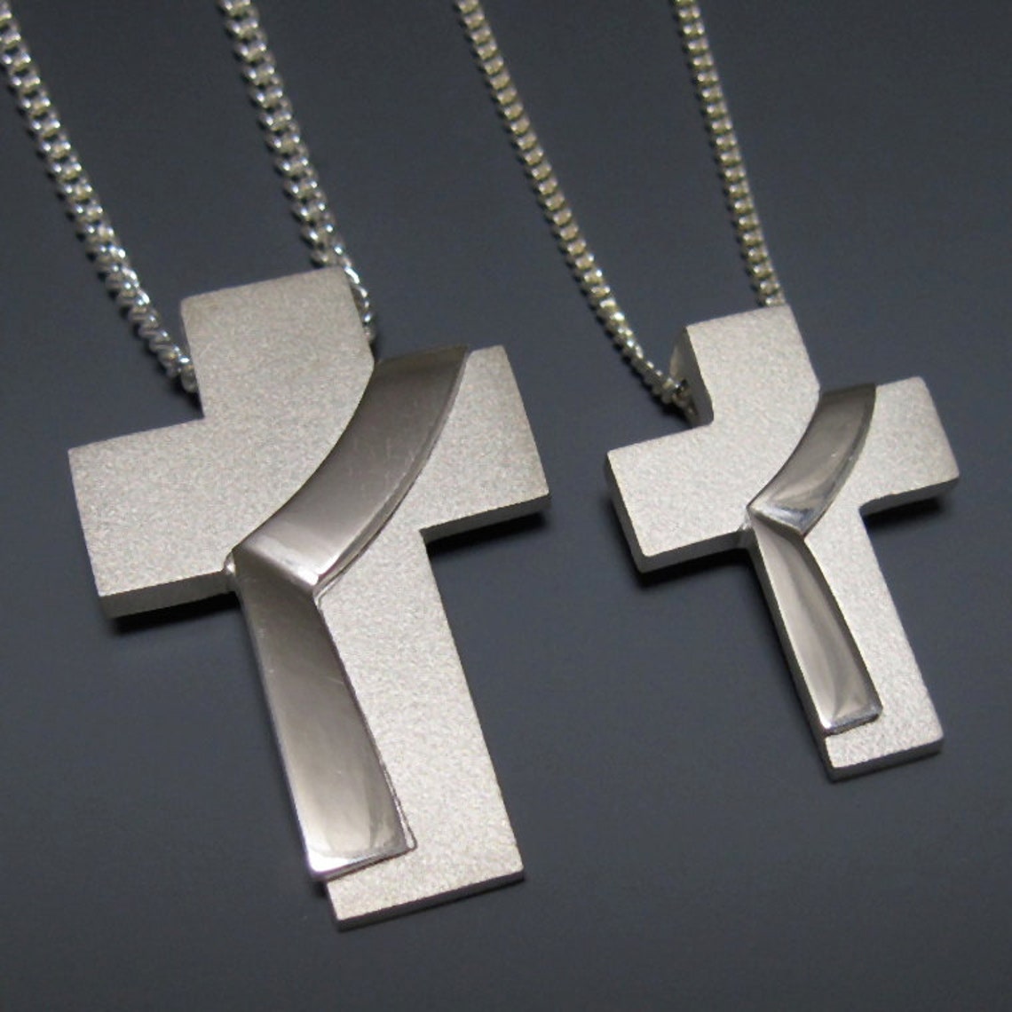 Deacon Jewelry, Large Deacon Stole Cross Necklace, Sterling Silver ...