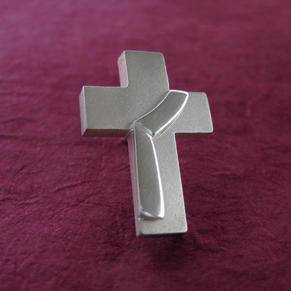 Deacon Lapel Pin, Sterling Deacon Cross Tac, Deacon Stole Riveted to ...
