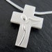 Silver Angel Cross Necklace, guardian Angel Cross Pendant With Chain ...