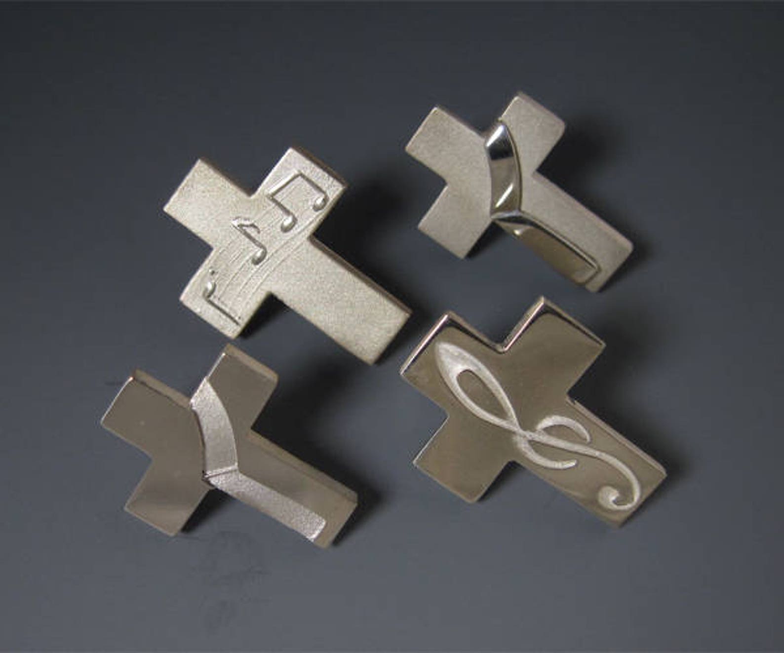 Deacon Lapel Pin, Sterling Deacon Cross Tac, Deacon Stole Riveted to ...